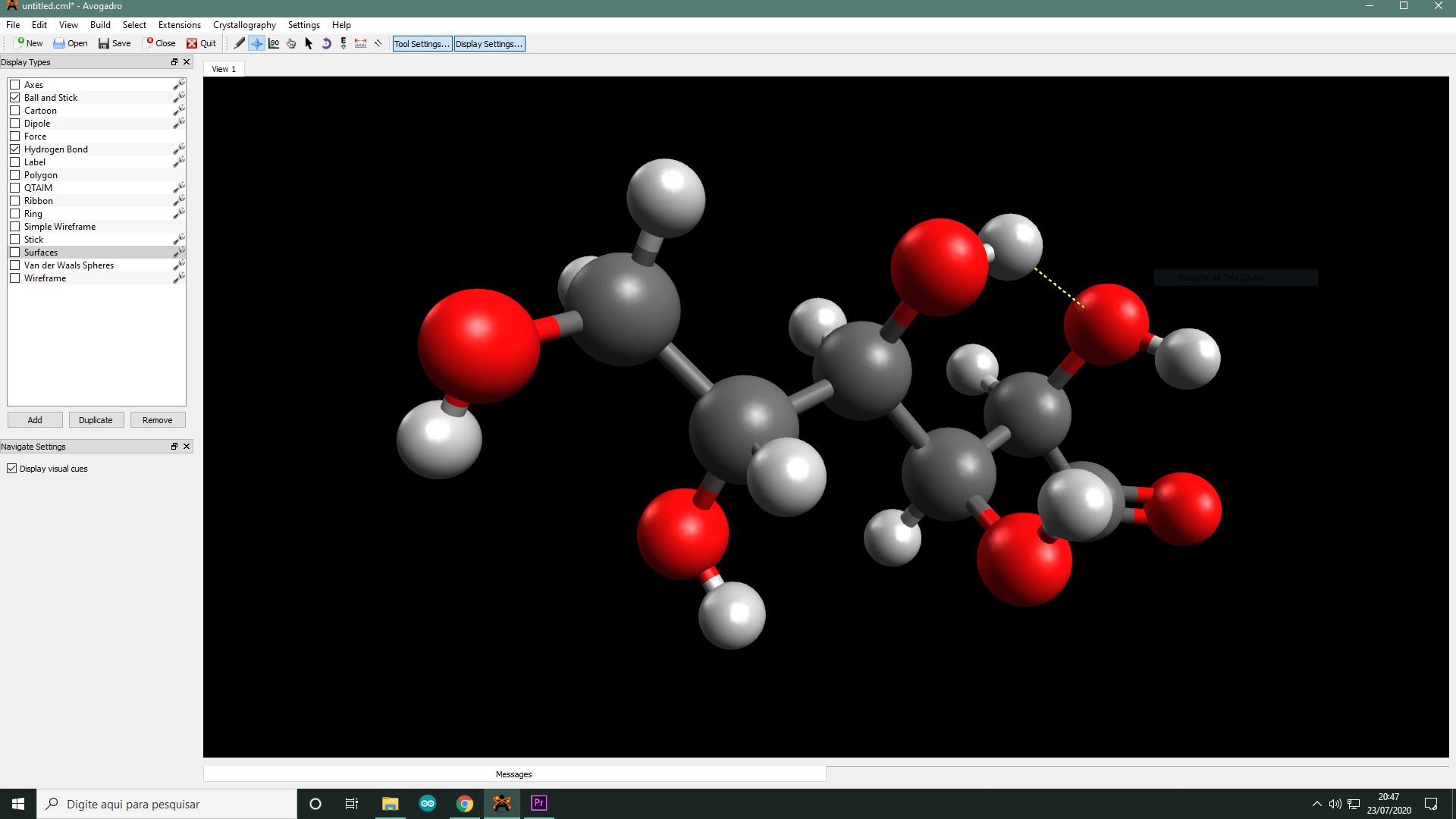 Visualizando a isomeria ótica no Avogadro – XCiência